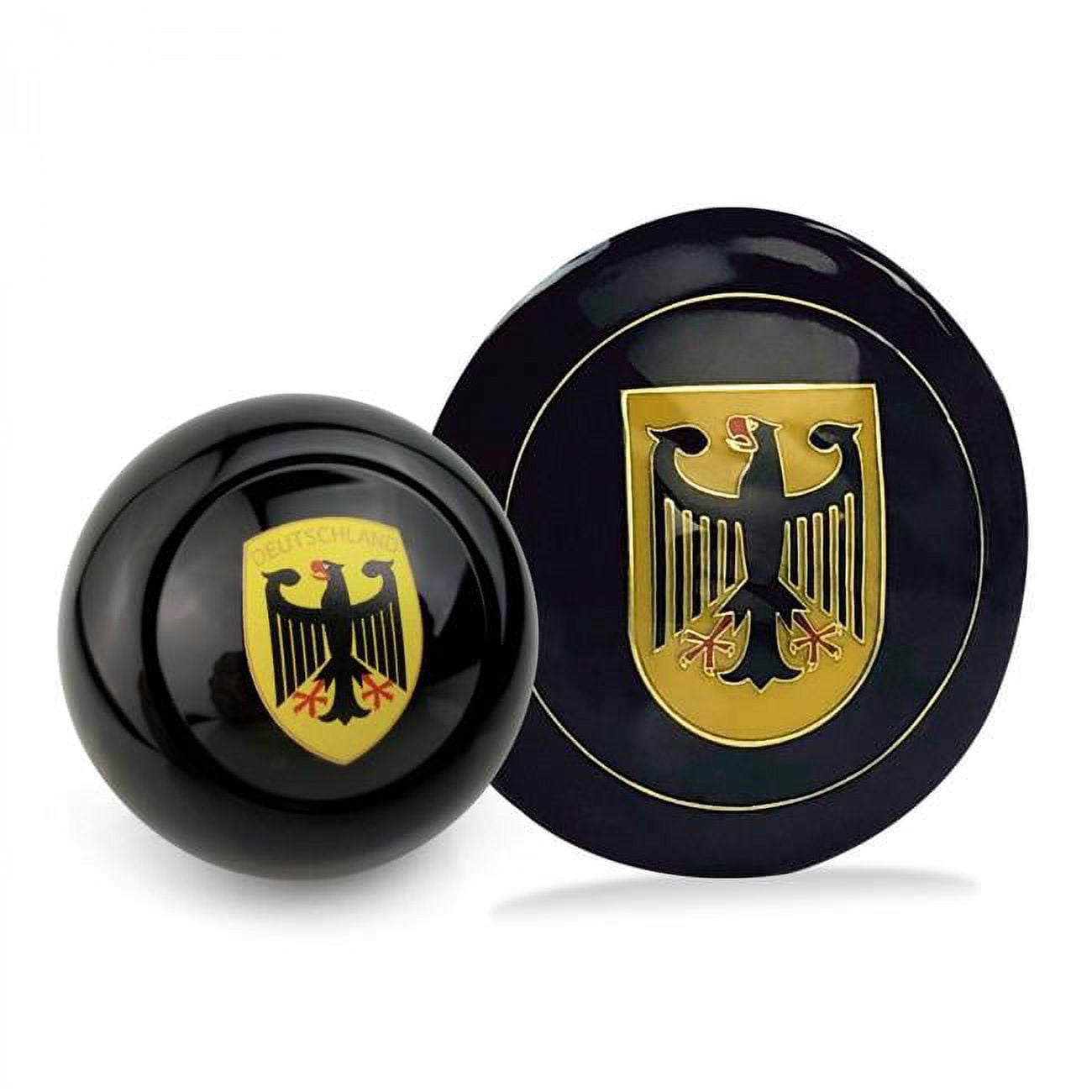 Deutschland 2 Piece Kit - Horn Button & Black 12 mm Shift Knob Bus ...