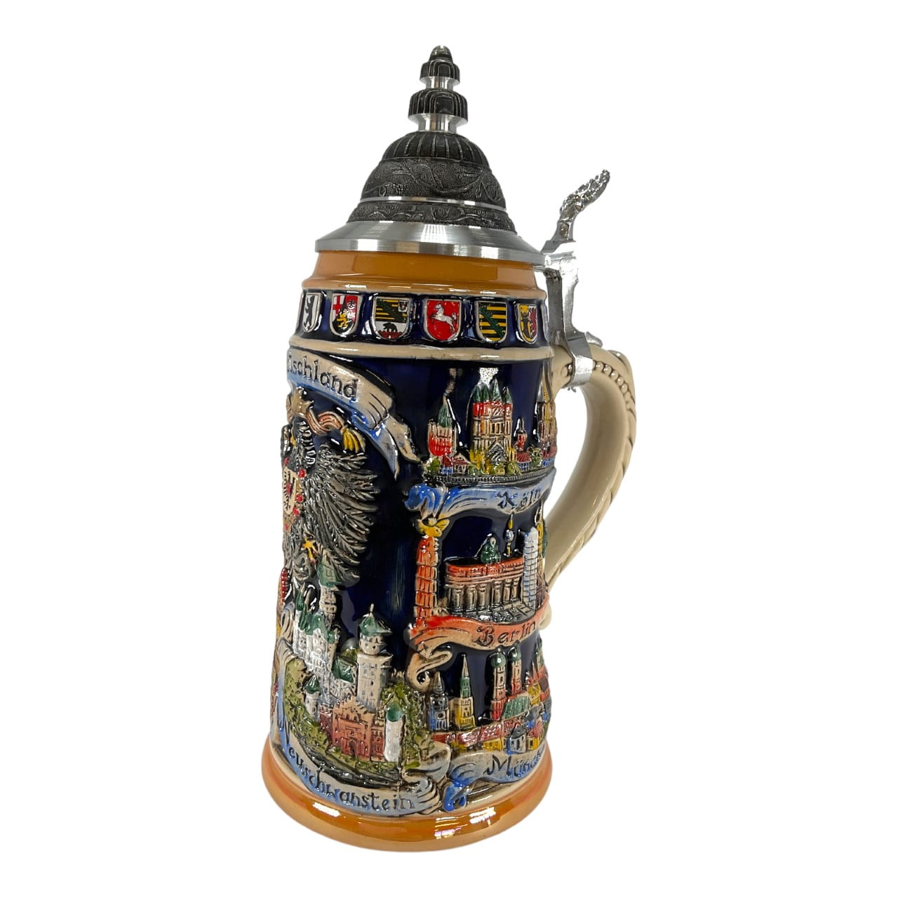 Deutschland Germany City LE German Beer Stein 1L Made in Germany Mug ...