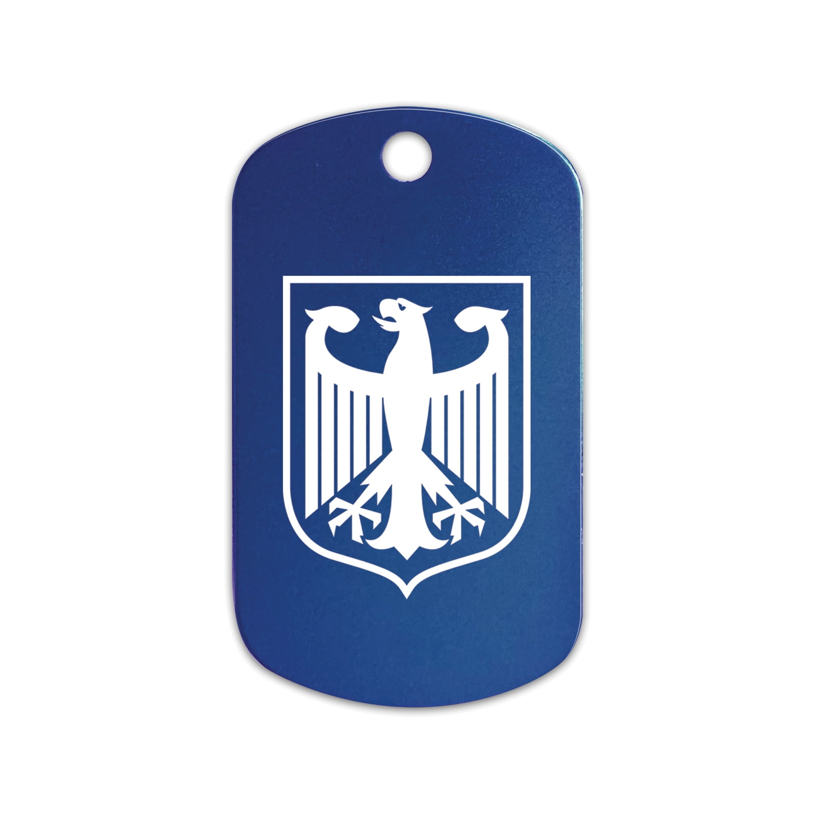 Deutschland Germany GI Dog Tag Aluminum Keychain eagle crest german ...