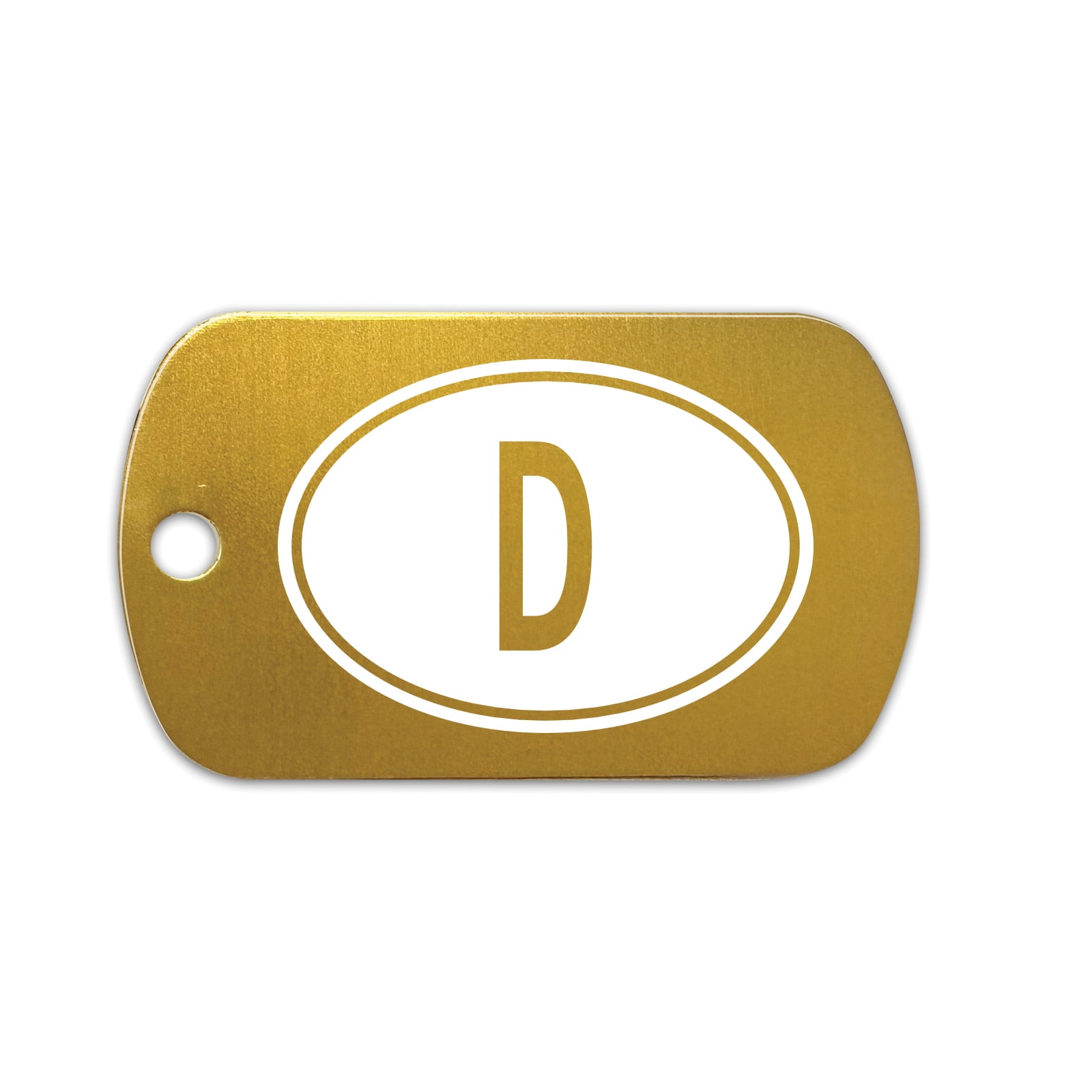 Deutschland Germany Oval GI Dog Tag Aluminum Keychain country code ...