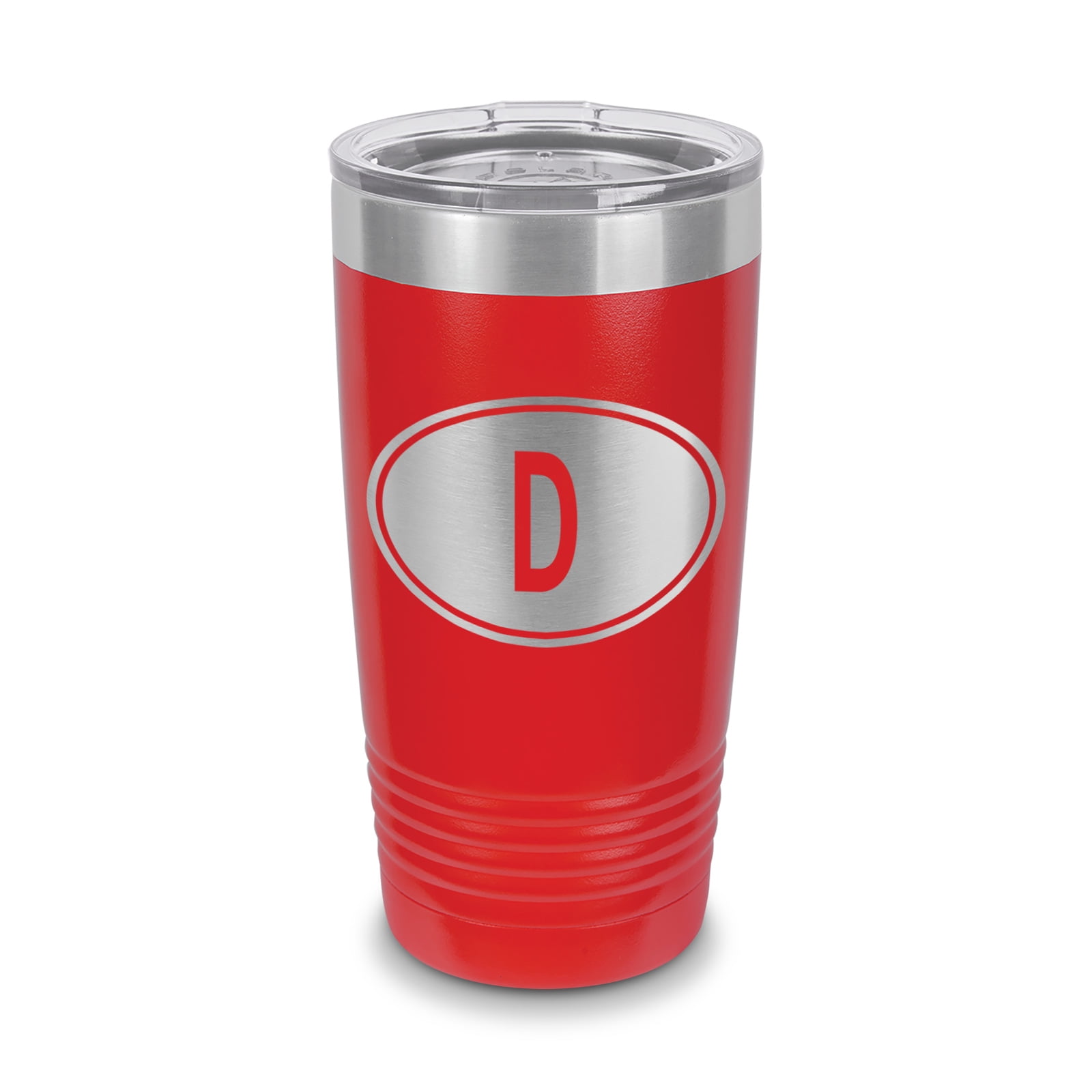 Deutschland Germany Oval Tumbler 20 oz - Laser Engraved w/ Clear Lid ...