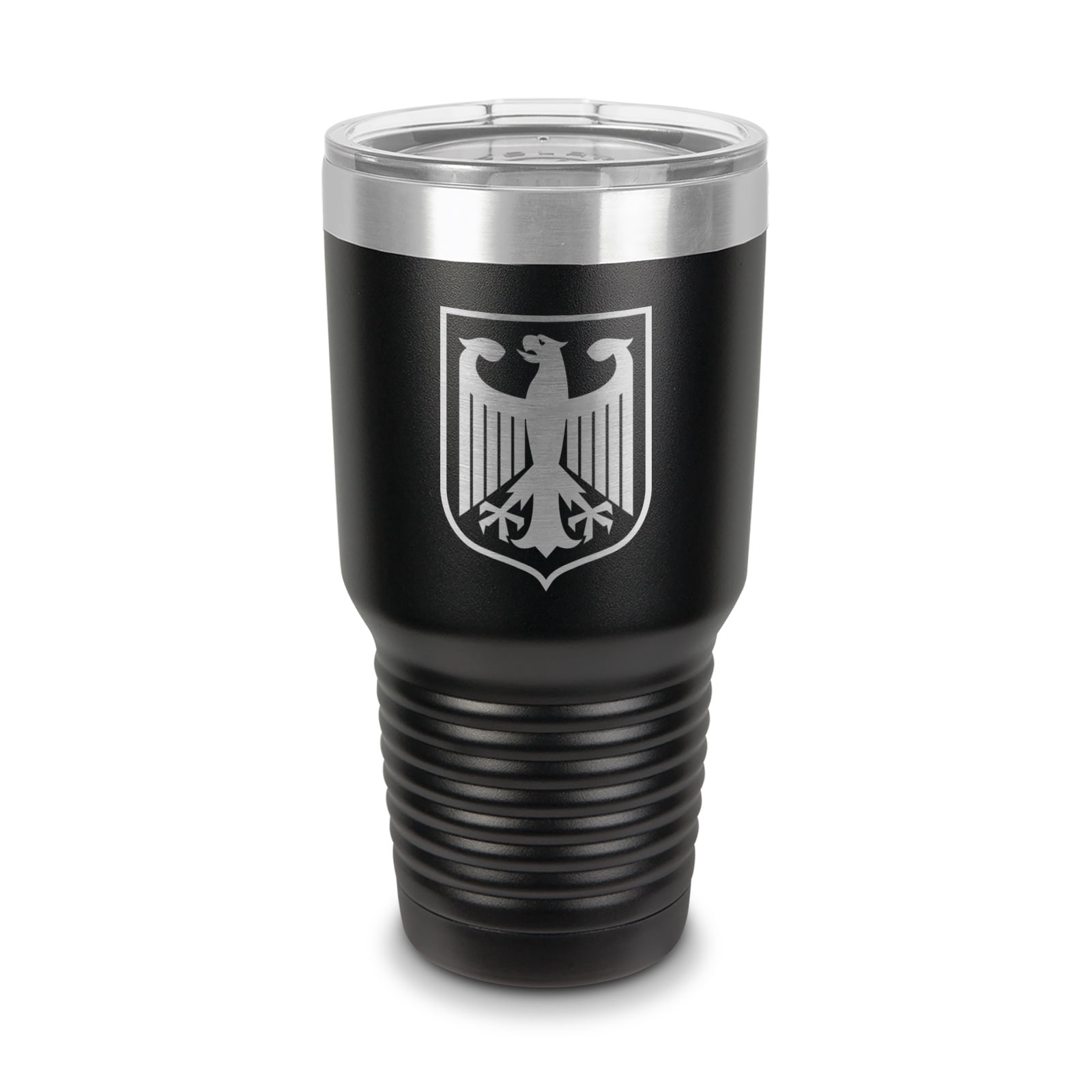Deutschland Germany Tumbler 30 oz - Laser Engraved w/ Clear Lid ...