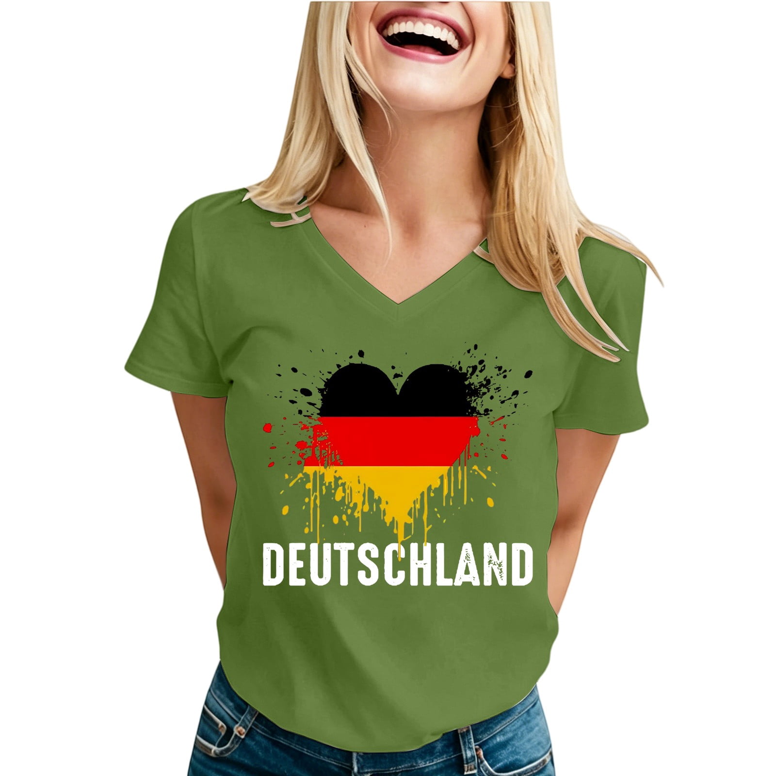 Deutschland Germany Vintage Flag Proud German T-Shirt Germany Heart ...