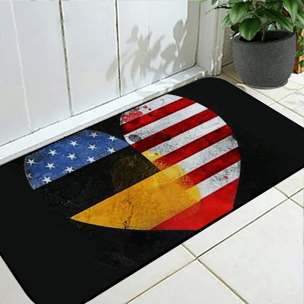Deutschland USA Flag Carpet Indoor and Outdoor Door Mats, Anti Slip ...