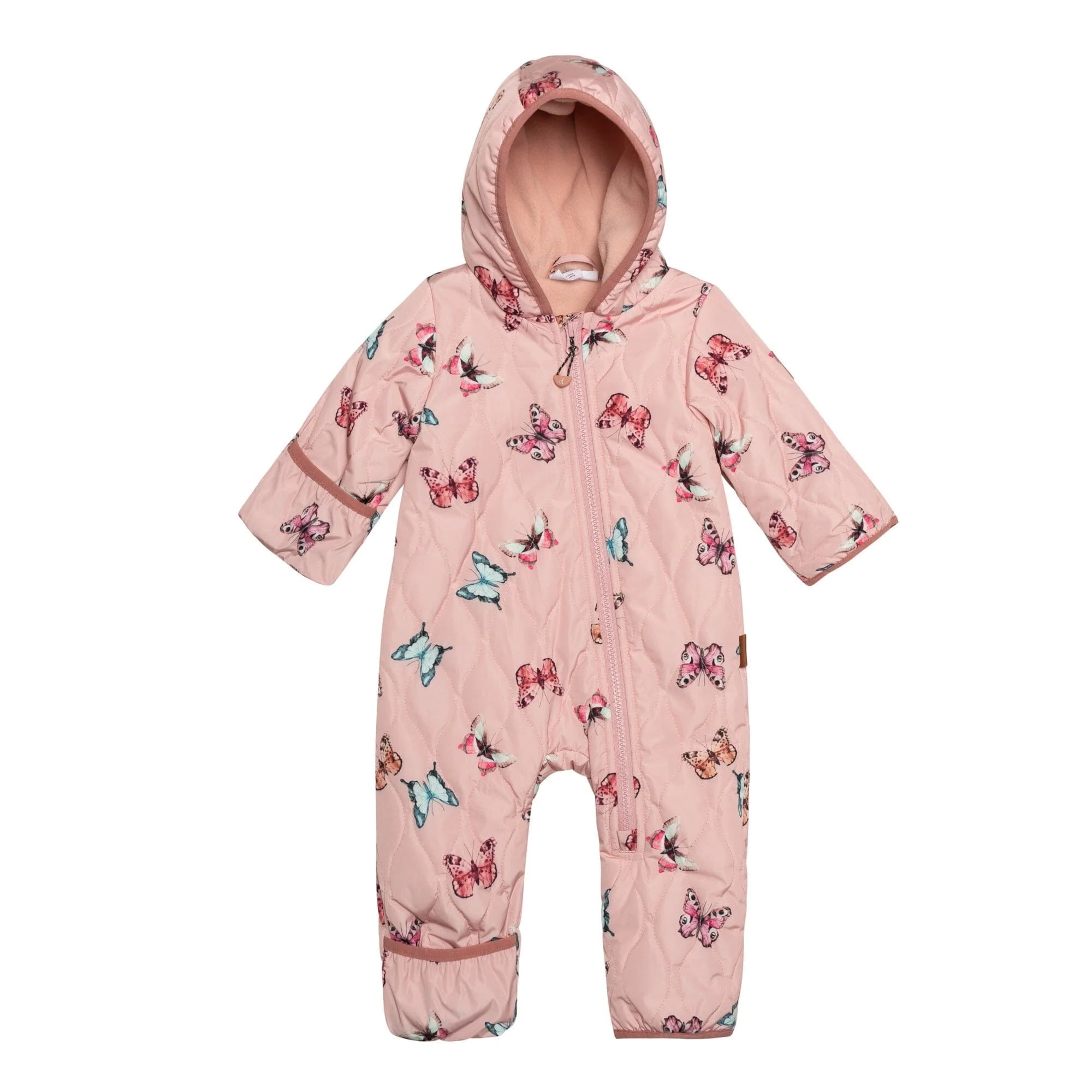 Deux par Deux Baby Printed Quilted One Piece Pink Watercolor ...