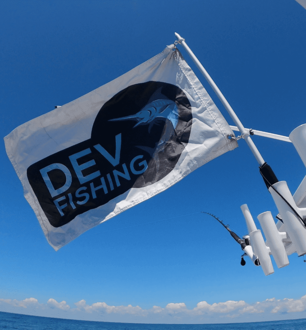 Dev Fishing 43" Rod Holder Flag Pole - Walmart.com