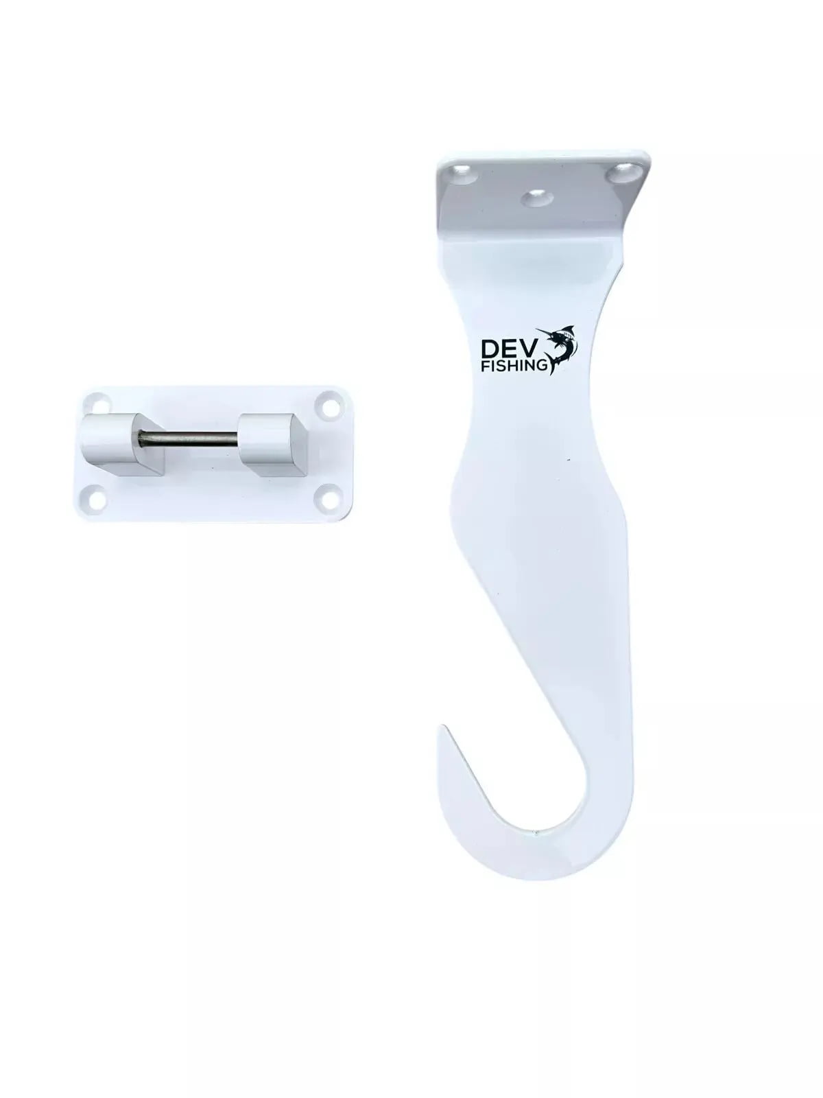 Dev Fishing Single Bent Butt Wall Mount Rod Pole Holder Stand Display ...