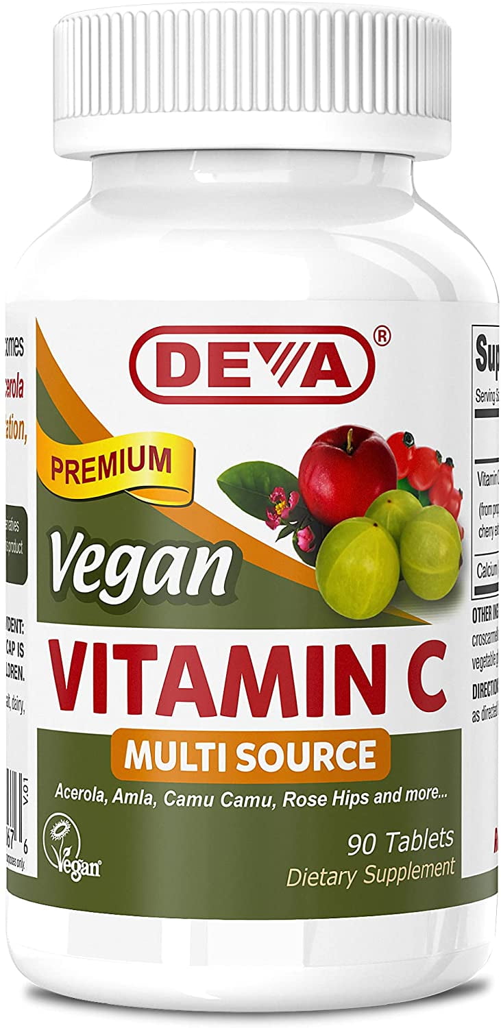 Deva Vegan Vitamin C, Multi Source, 90 Tablets - Walmart.com