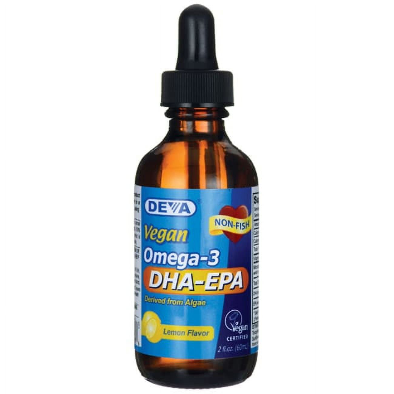 Deva Nutrition - Liquid Omega-3 DHA-EPA Vegan Lemon - 2 fl. oz ...