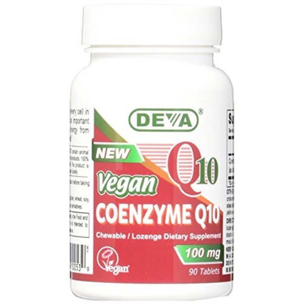 Deva Vegan Coenzyme Q10-100mg 90 Tabs - Walmart Business Supplies