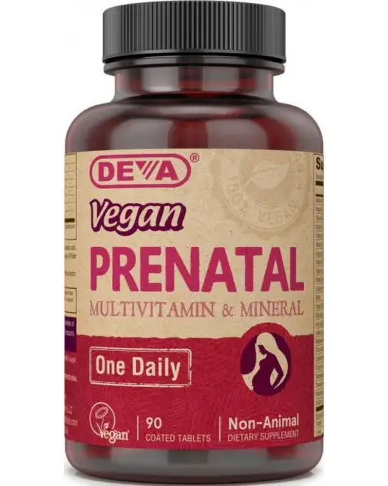 Deva Vegan Prenatal Multivitamin Mineral One Daily 90 Coated Tablets ...