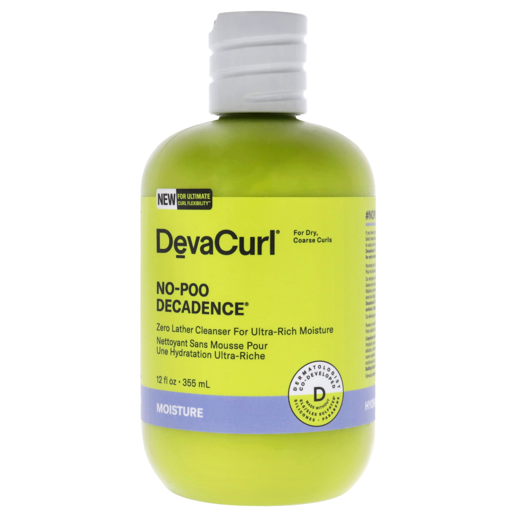 DevaCurl No-Poo Decadence Shampoo Hair Care, 12 oz - Walmart.com