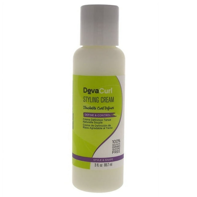 DevaCurl Botanically Infused Styling Cream for Unisex - 3 oz, Defines Curls, Humidity Resistant ...