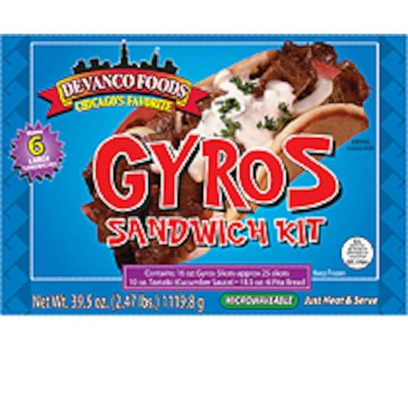 Devanco Greek Gyros Sandwich Kit - Easy to Prepare, Great Taste, Fun to ...
