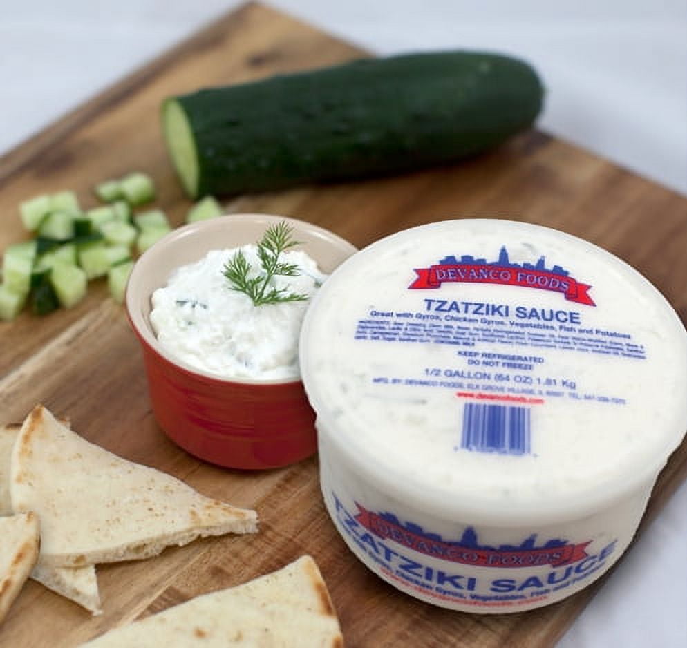 Devanco Tzatziki Sauce, 0.5 Gallon -- 4 per case. - Walmart.com