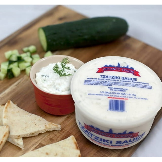 Devanco Tzatziki Sauce, 0.5 Gallon -- 4 per case. - Walmart.com