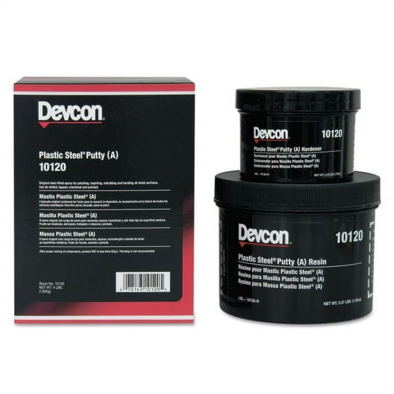 Devcon 10120 Gray Plastic Steel Putty (A), 4 lb. Kit - Walmart.com