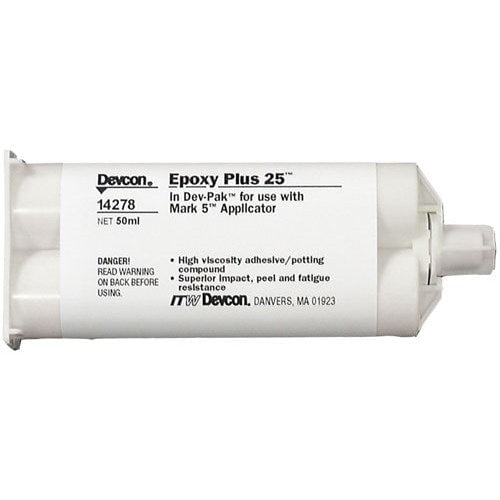 Devcon Epoxy Plus 25 (14278 50ml & 14350 400ml) Gray Toughened Impact ...