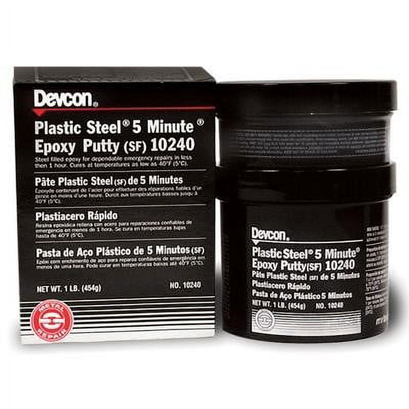 Devcon Plastic Steel 5-Minute Putty – 1 lb Tub (2 Pack) - Walmart.com