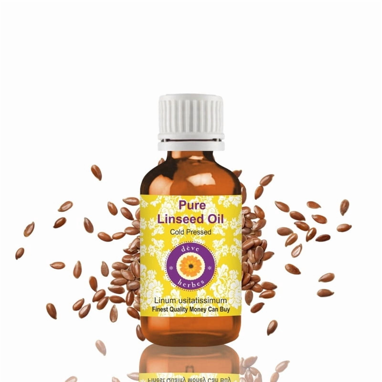 Deve Herbes Linseed Oil (Linum usitatissimum) - 5ml (0.16 FL Oz ) - 100 ...