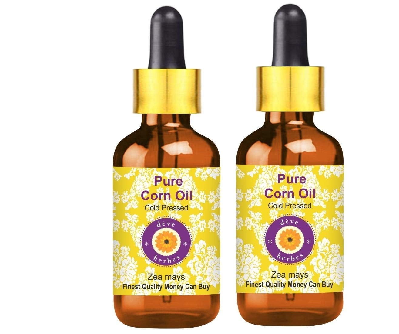 Deve Herbes Pure Corn Oil Zea mays with Glass Dropper Natural ...