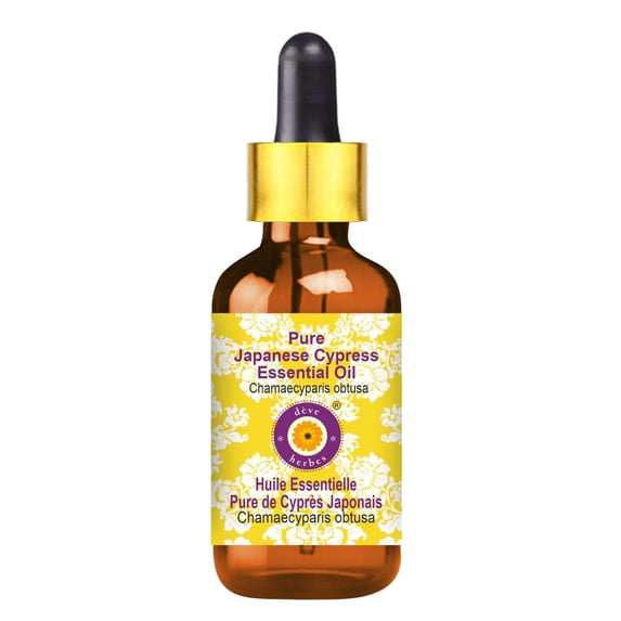 Deve Herbes Pure Japanese Cypress Essential Oil (Chamaecyparis obtusa ...