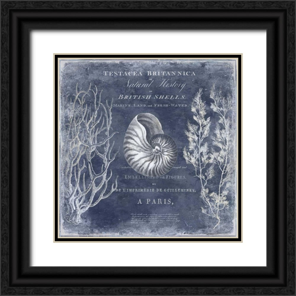 Devellier, Deborah 26x26 Black Ornate Wood Framed with Double Matting ...