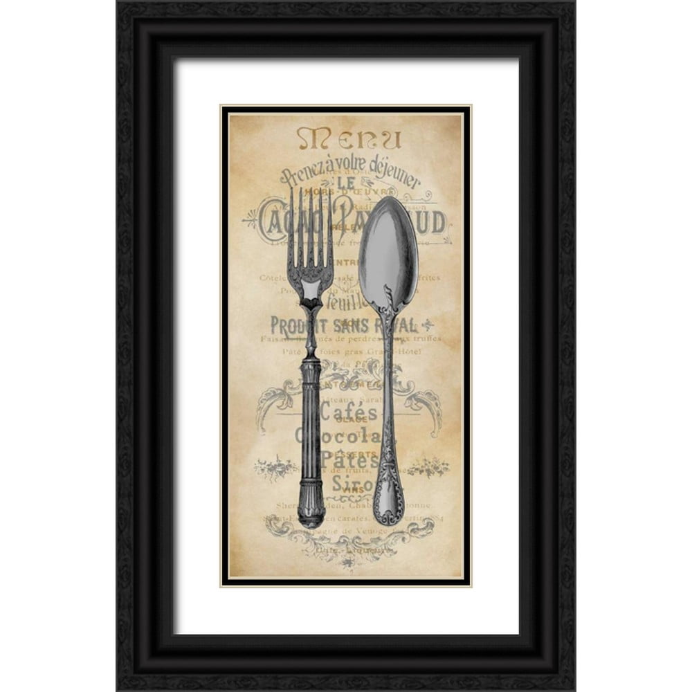 Devellier, Deborah 9x14 Black Ornate Wood Framed with Double Matting ...