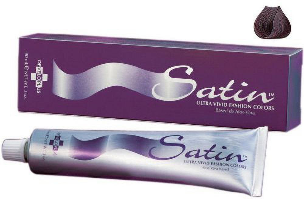 Developlus Satin Color #4MV Dark Mahogany Violet 3oz - Walmart.com