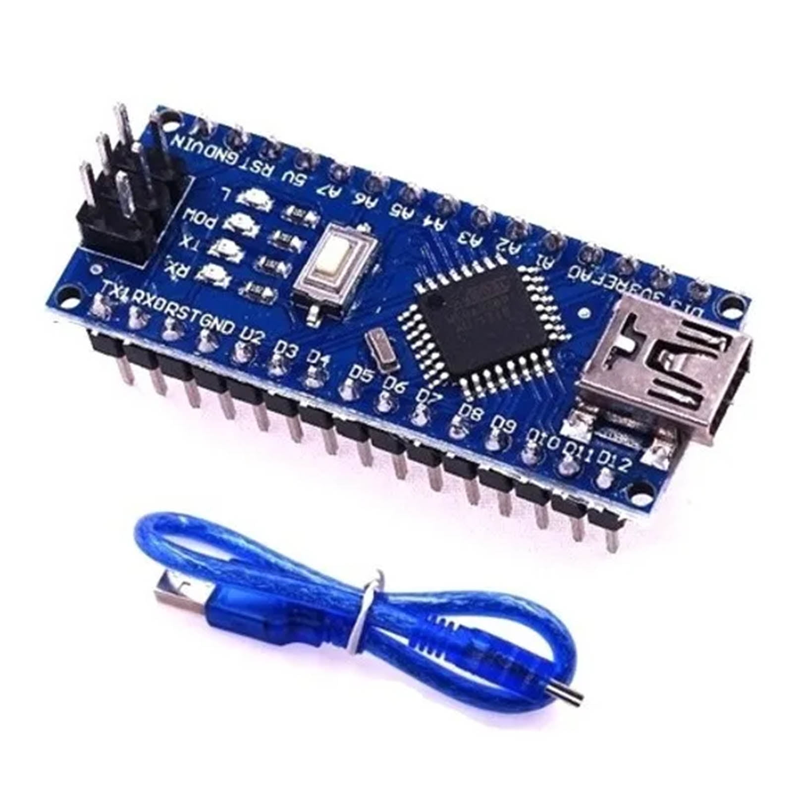 Development Board for ATMEGA328P Improved Version Learning Board Module with USB Cable - Walmart.com