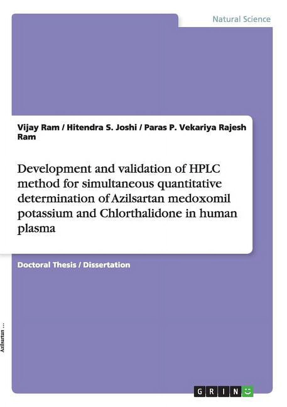 Development and validation of HPLC method for simultaneous quantitative determination of ...