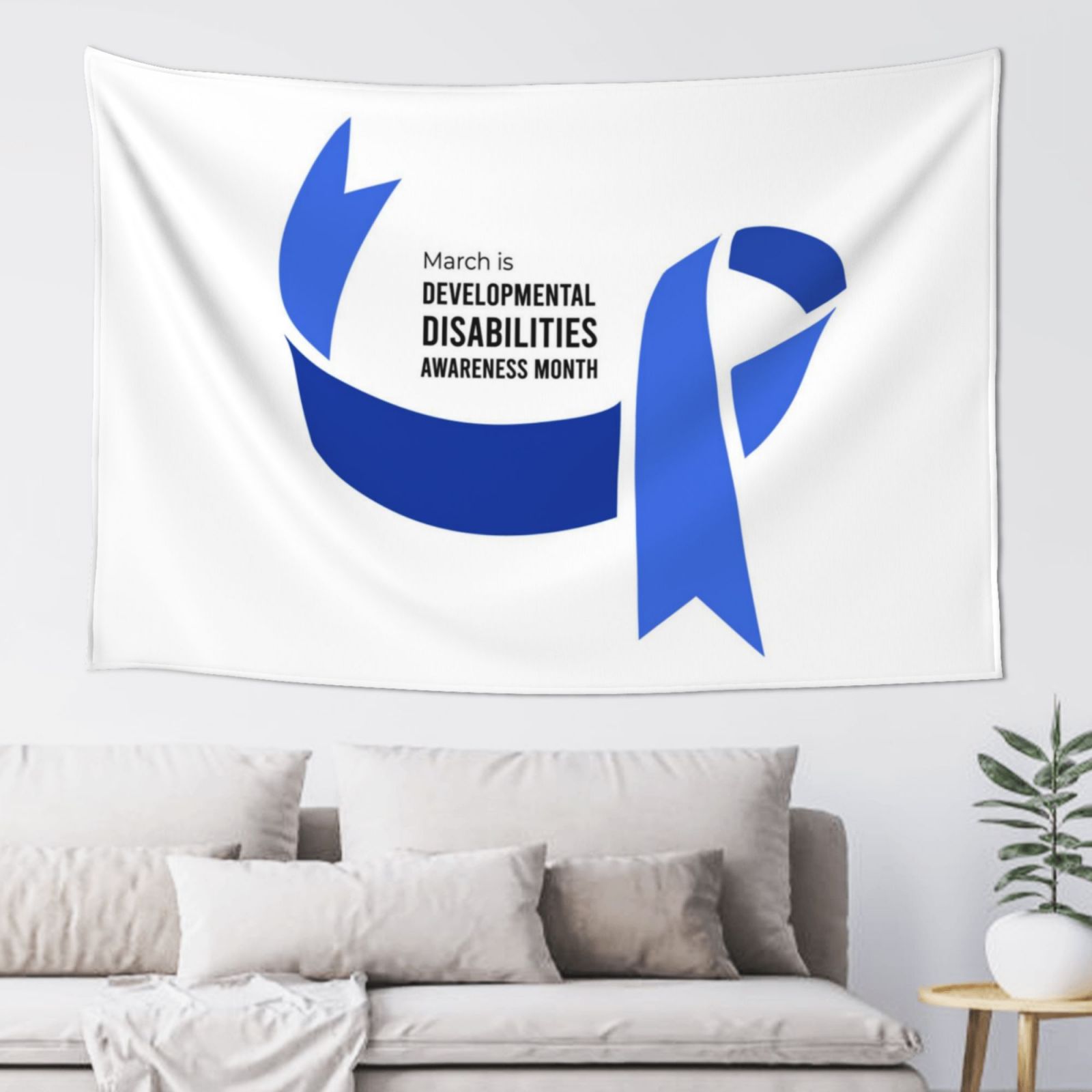 Developmental Disabilities Awareness Month Tapestry Banner Backdrop ...