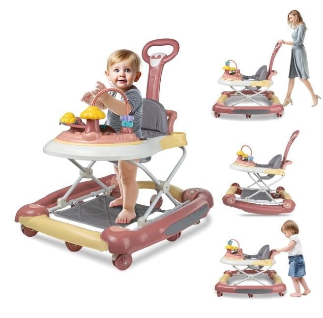 Developmental Walkers For Babies, Foldable Baby Walker, Adjustable ...