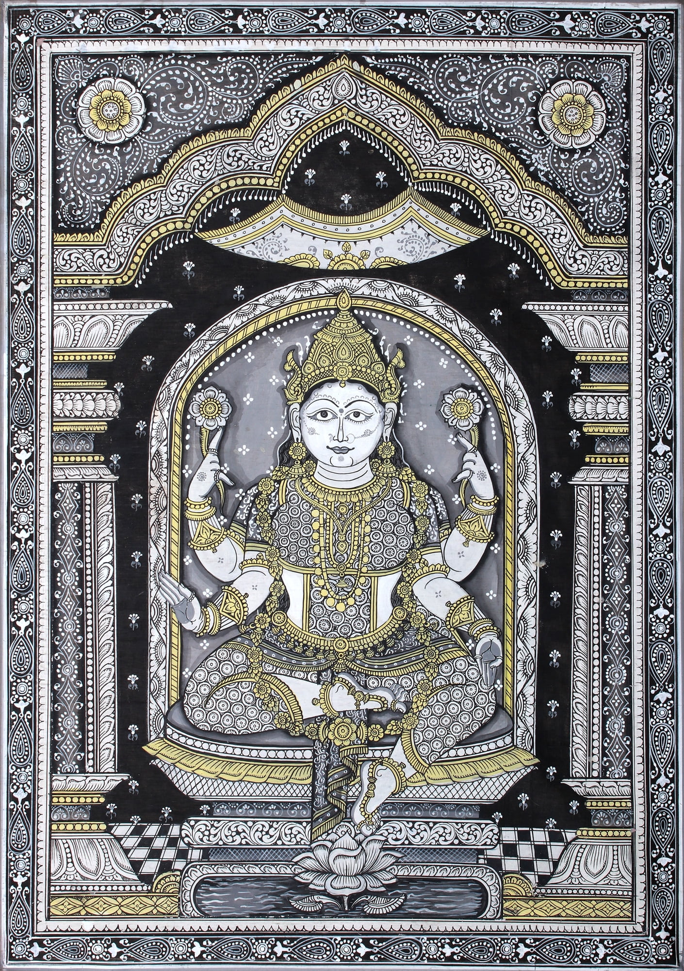 Devi Lakshmi, The Very Picture Of Opulence - Water Color Painting on ...