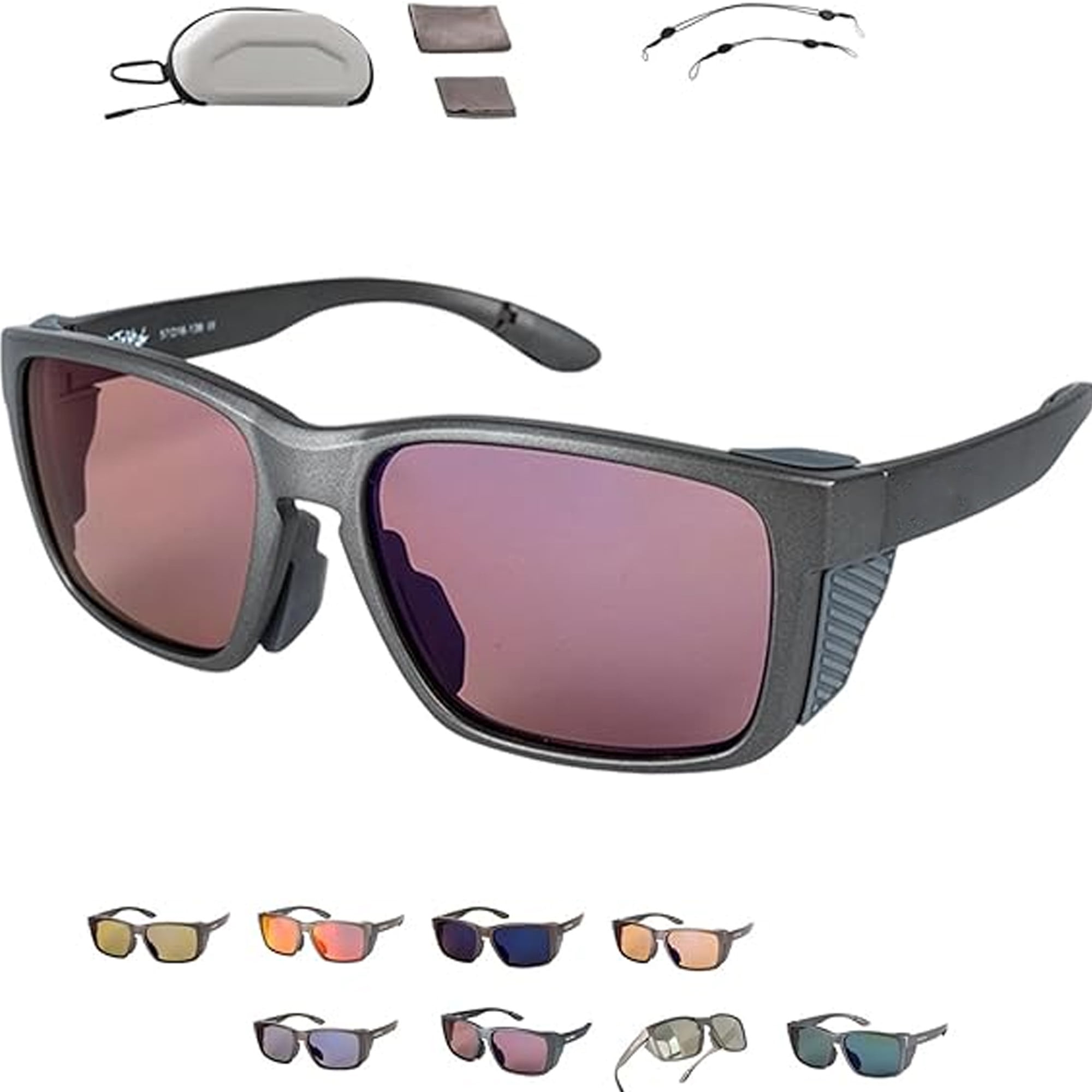 DeviNuman Fishing Glasses, Polarized Sunglasses with Anti-Glare Lenses ...