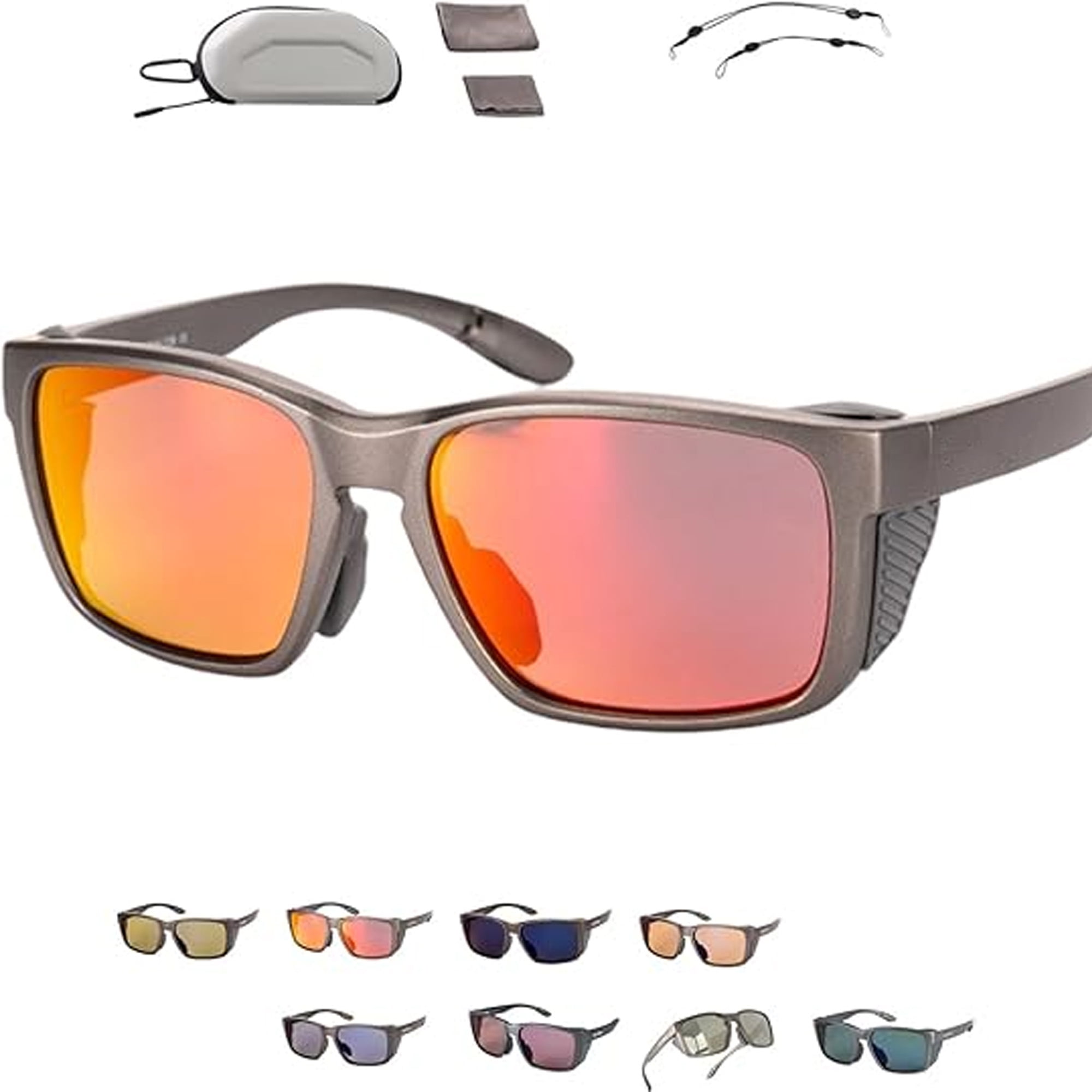 DeviNuman Fishing Glasses, Polarized Sunglasses with Anti-Glare Lenses ...