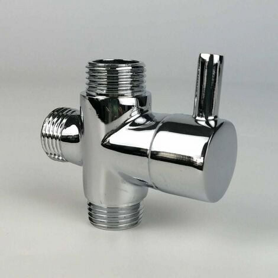 Diverter valve, Male G1/2; Brass Faucet T Adapter Chrome Plated ...