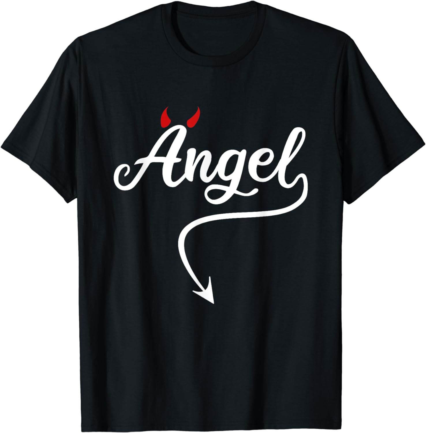 Devil Angel Costume Angel Vs Devil Angel And Devil Halloween T Shirt