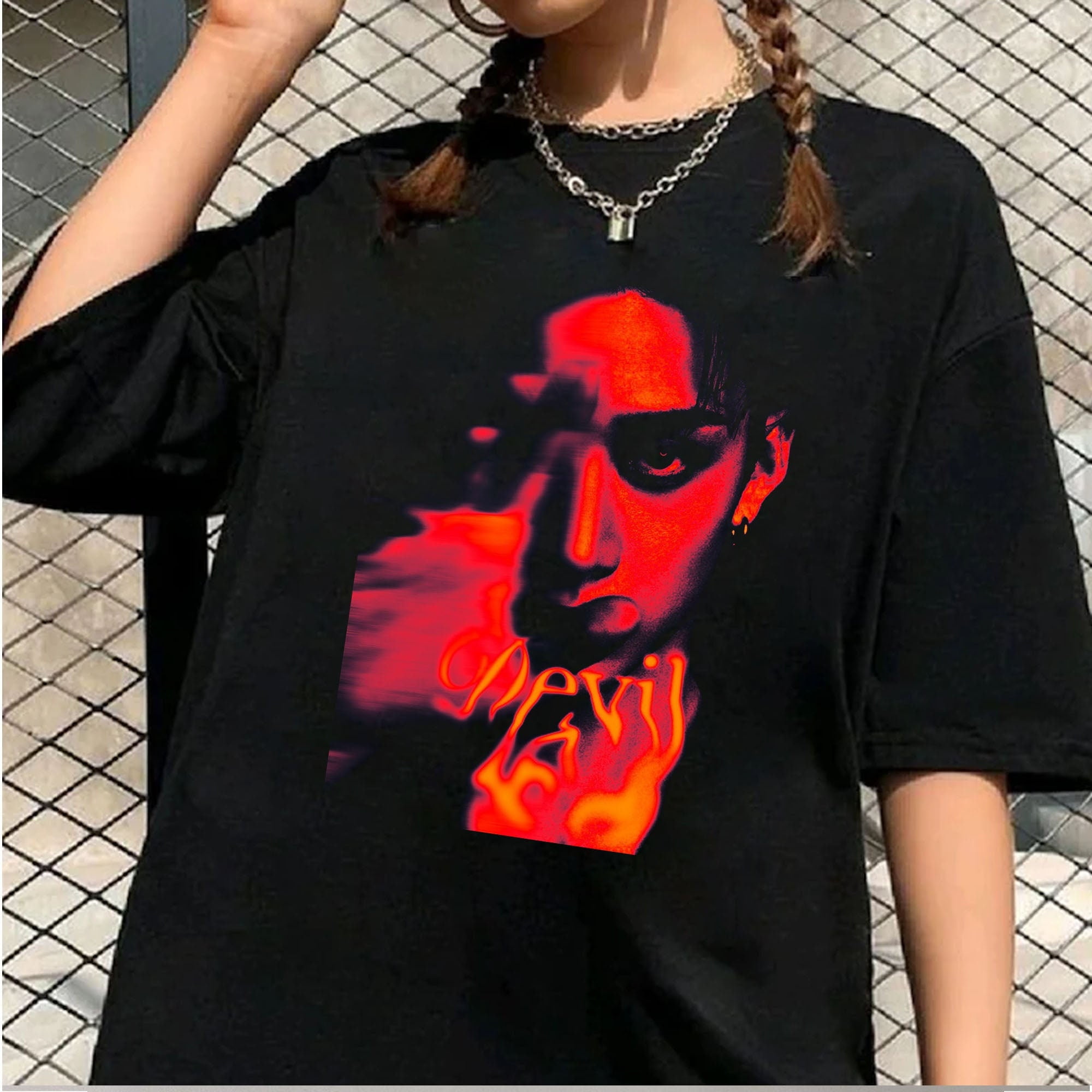 Devil Bangchan Stray Kids Vintage Graphic Tee Shirt, Bangchan Best Leader Vintage Shirt,Bang ...