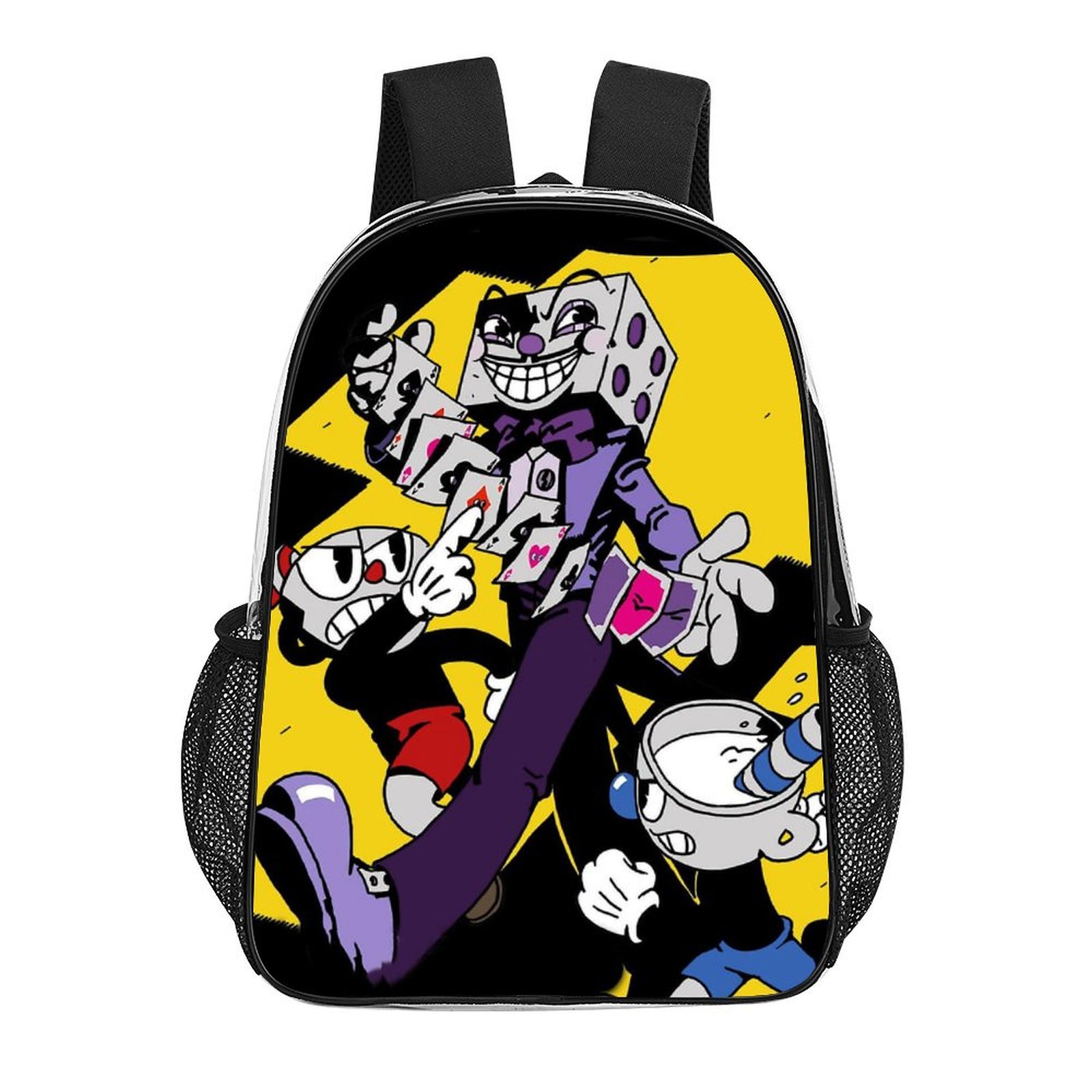Devil Cuphead Mugman Clear Backpack Transparent Bag 17 Inch Large ...