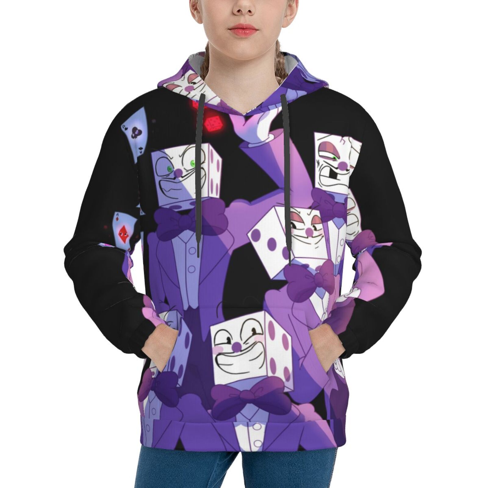 Devil Cuphead Youth Sweatshirt Hoodies Pullover 3D Print Novelty Hooded ...