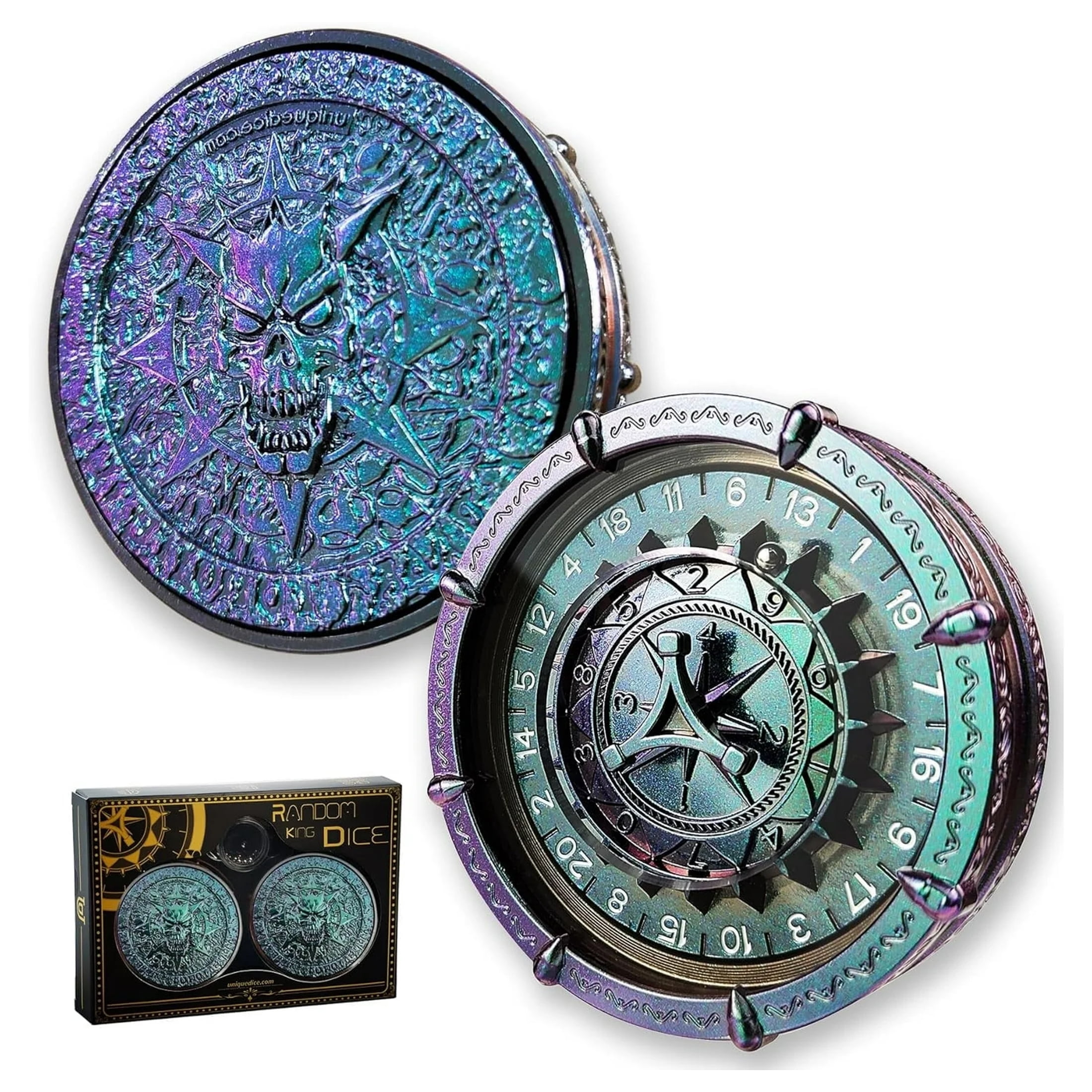 Random Dice King Unique Dice Design 7 in 2 Dice Spinner for Dungeons ...