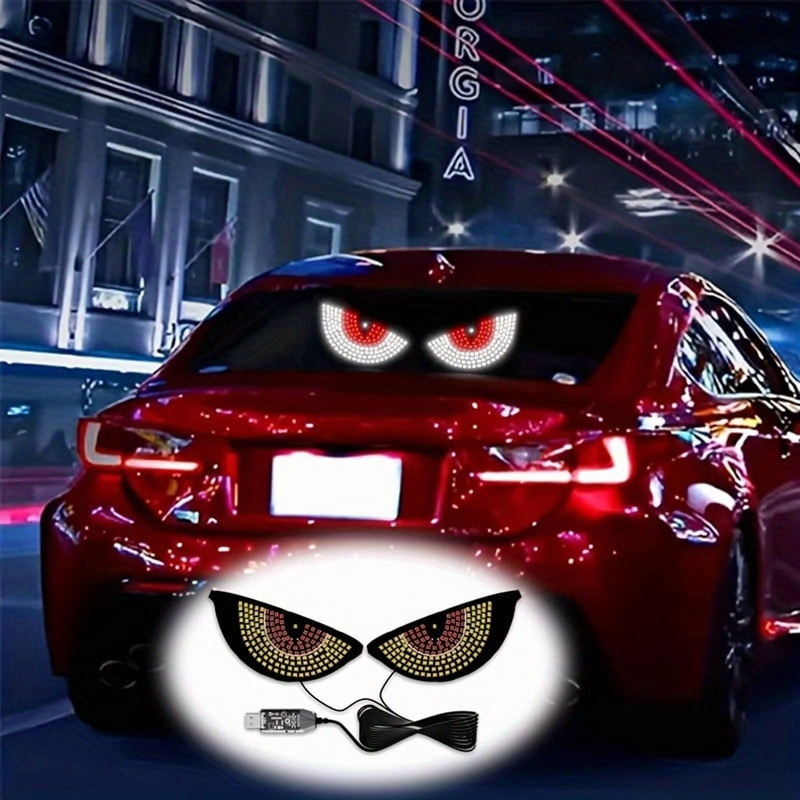 Devil Eye LED Car Light – Red Evil Eye USB Ambient Light for Cars, SUVs ...