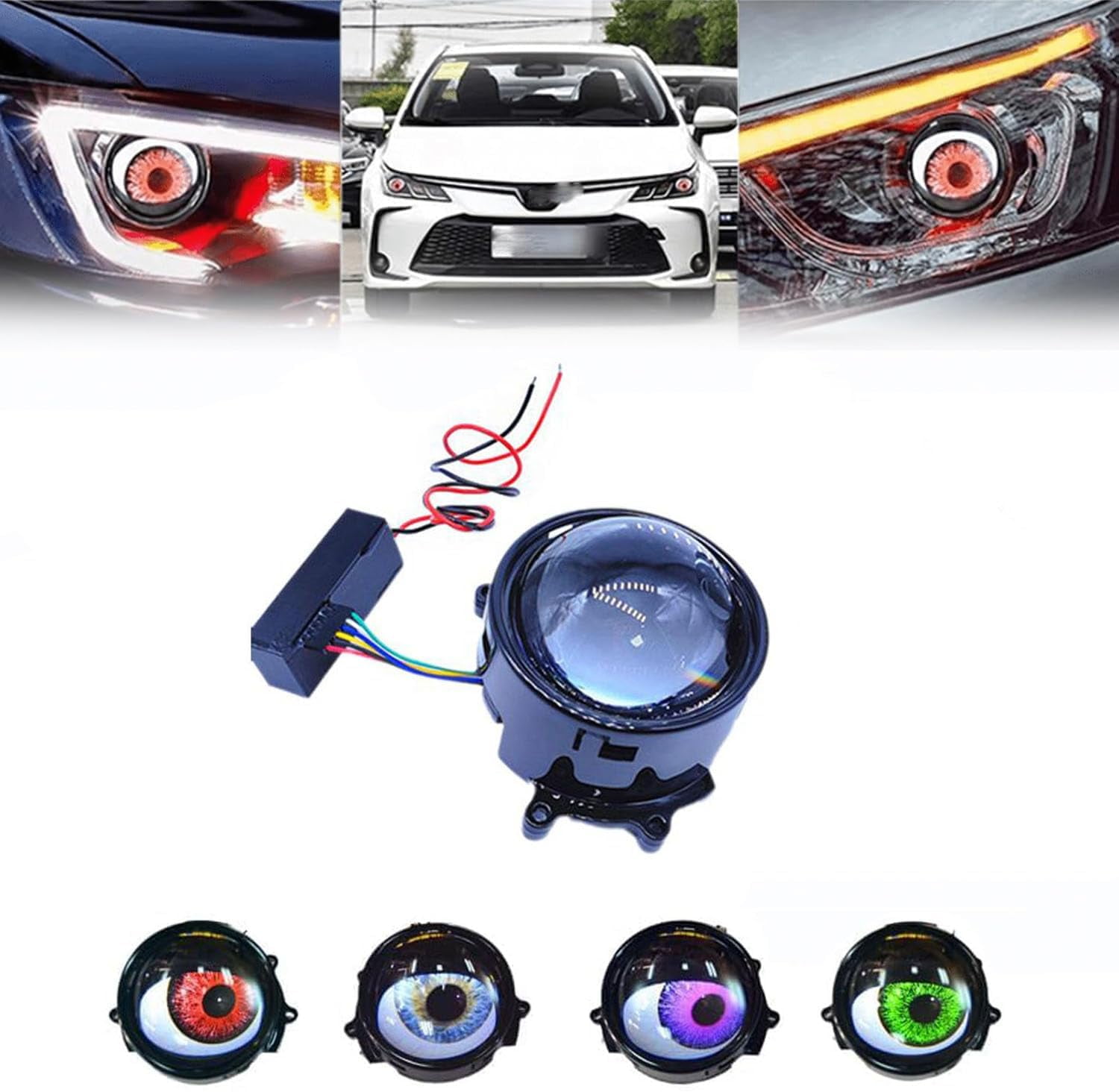 Devil Eyes Light for Cars, 12v LED Devil Eye Demon Evil Eye Headlight ...