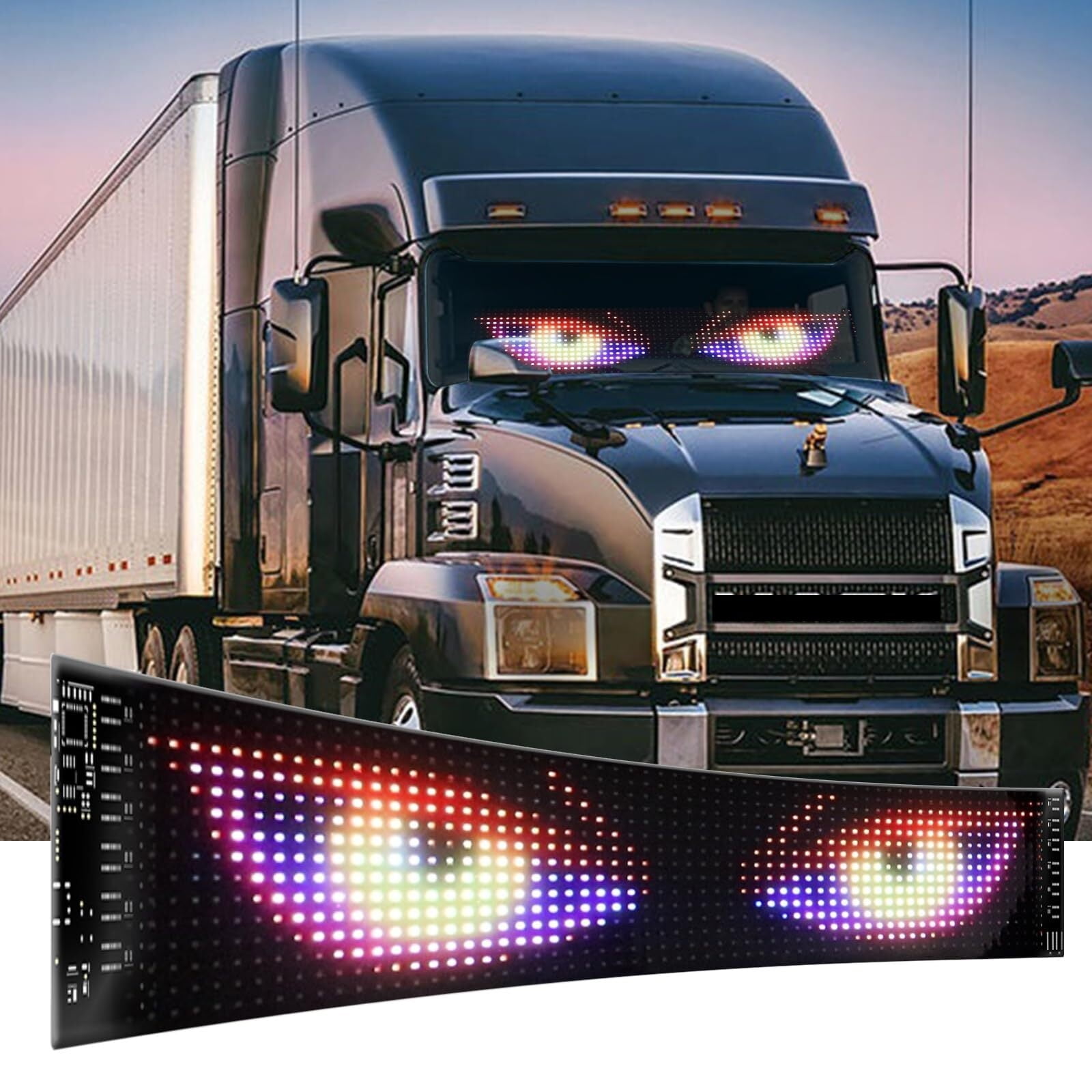 Devil Eyes Light for Cars, 52.4''x7.6'' Extra Large Flexible LED ...