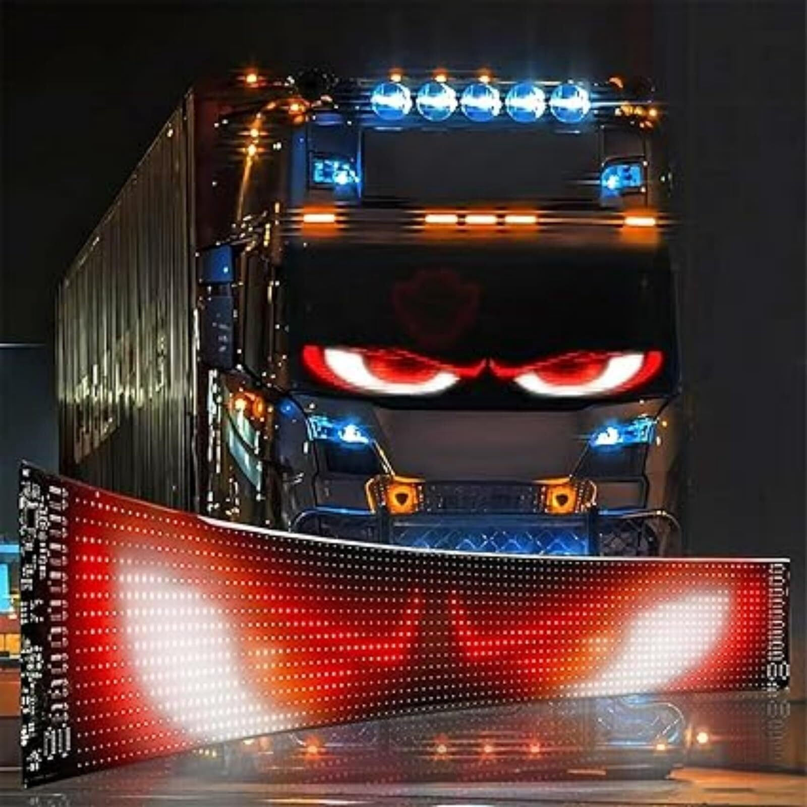 Devil Eyes Light for Cars, Colorful Eye Lamp Soft Screen for Car ...