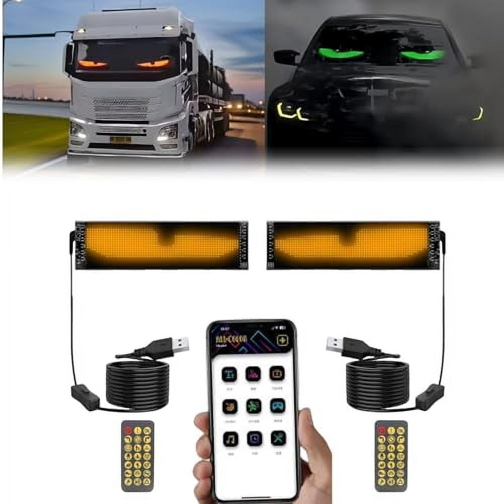 Devil Eyes Light for Cars, Dynamic Big Eye Lights for Windshield with ...