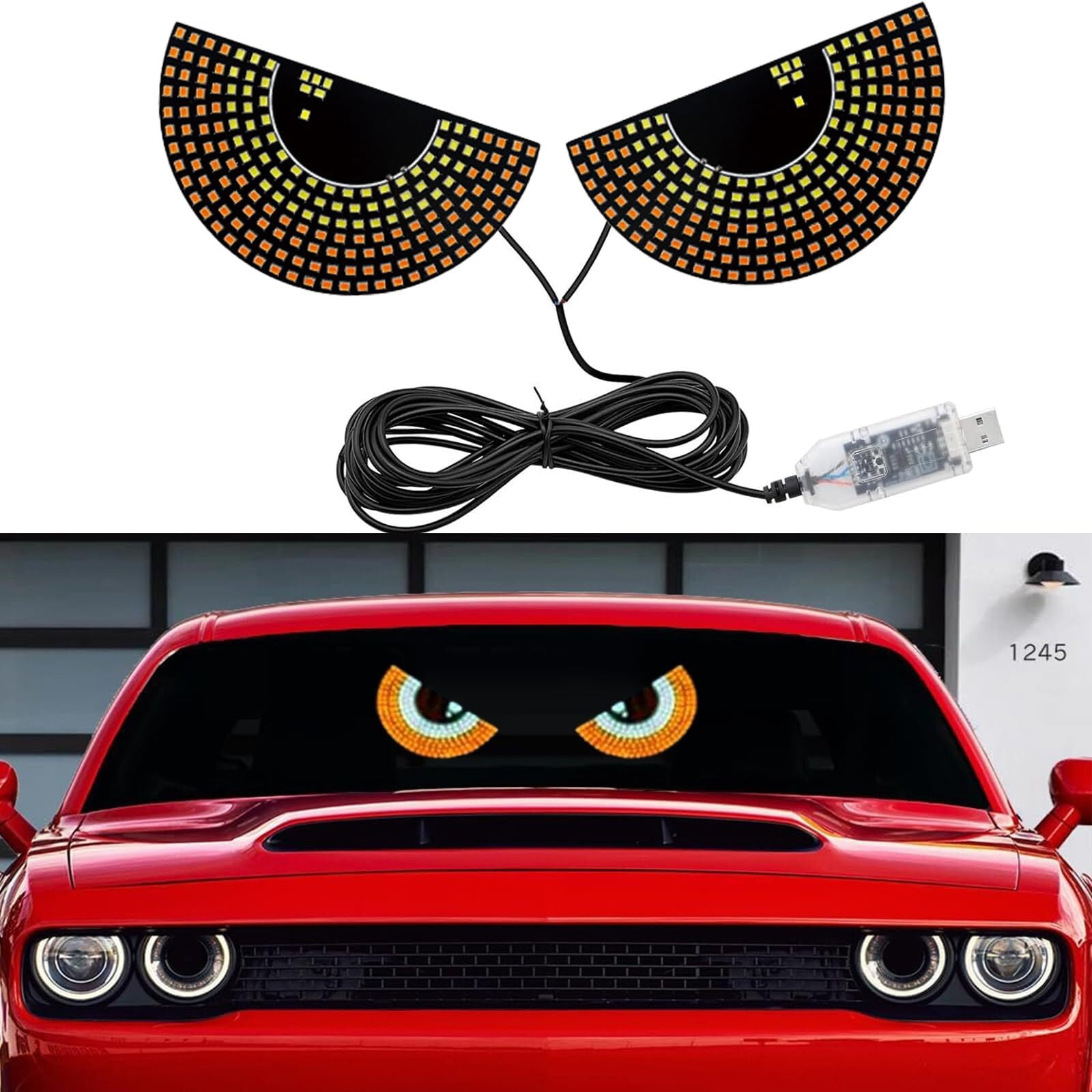 Devil Eyes Light for Cars,Dynamic Devil Eye Car Headlights,Led Lights ...