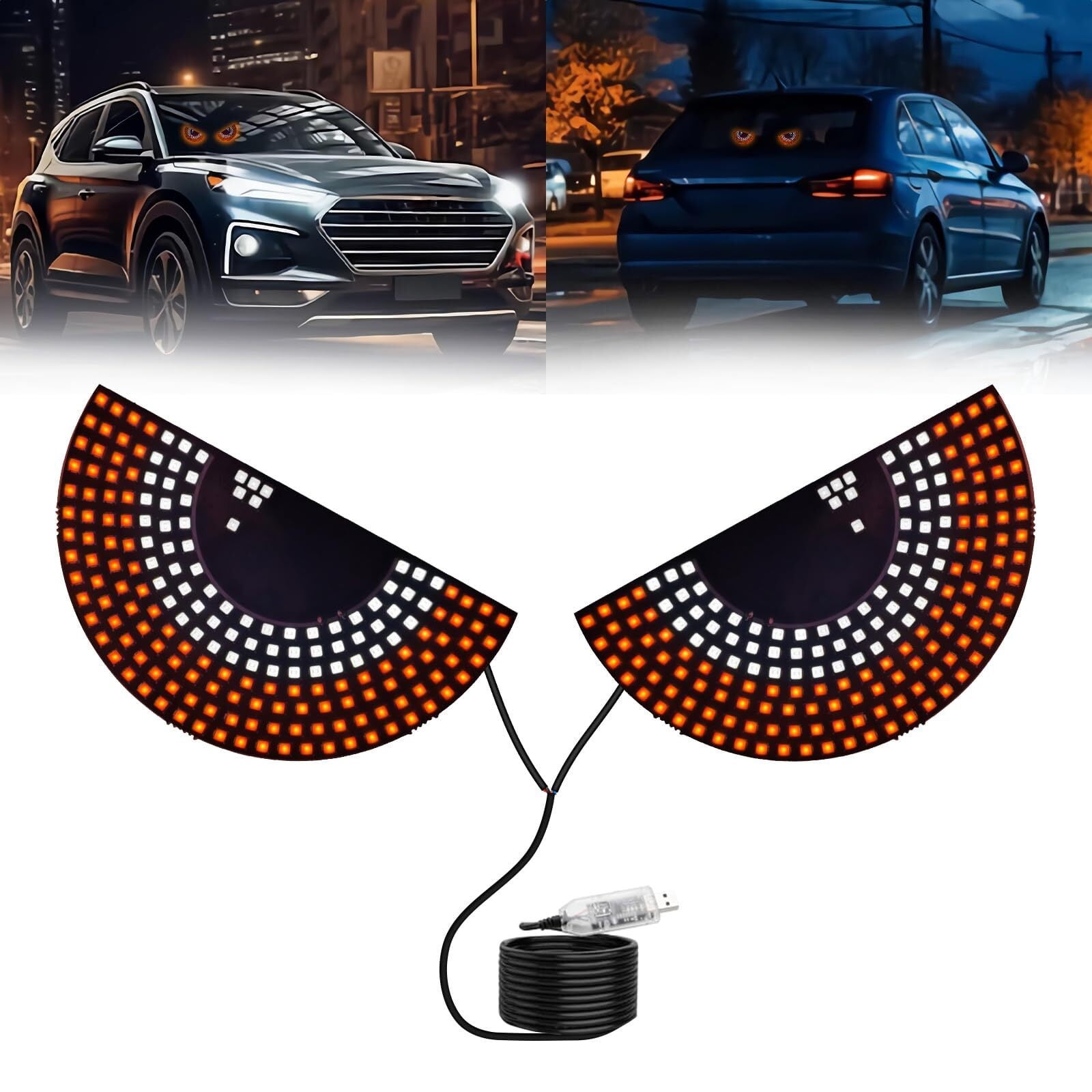 Devil Eyes Light for Cars LED Demon Eye Lights Cool Gadgets Front Back ...