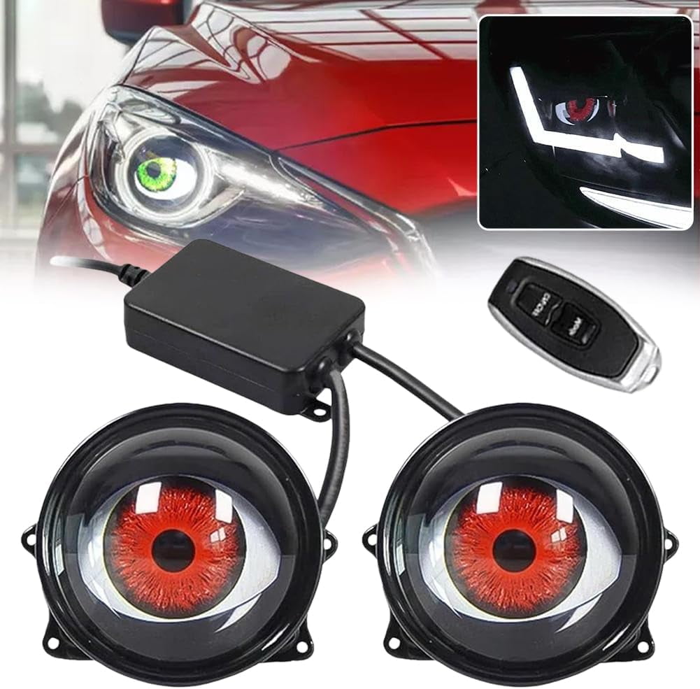 Devil Eyes Light for Cars,USB Devil Eye Demon Devil Eye Headlight,Led ...